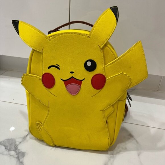 Pokemon | Bags | Pokemon Pikachu Loungefly Yellow Backpack Authentic ...